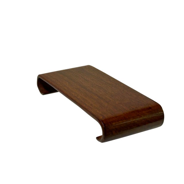 6.5" Brown Wood Scroll Legs Rectangular Display Stand Riser Easel ...