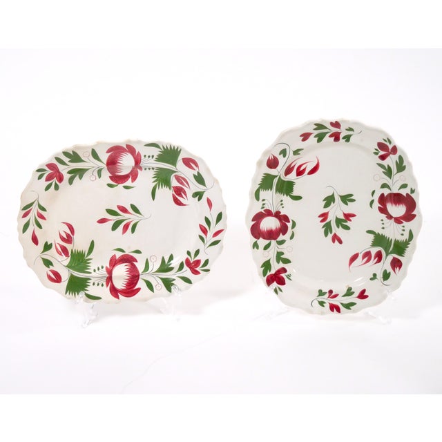 Beautiful American Adams Rose Ironstone Dinnerware Set | Chairish