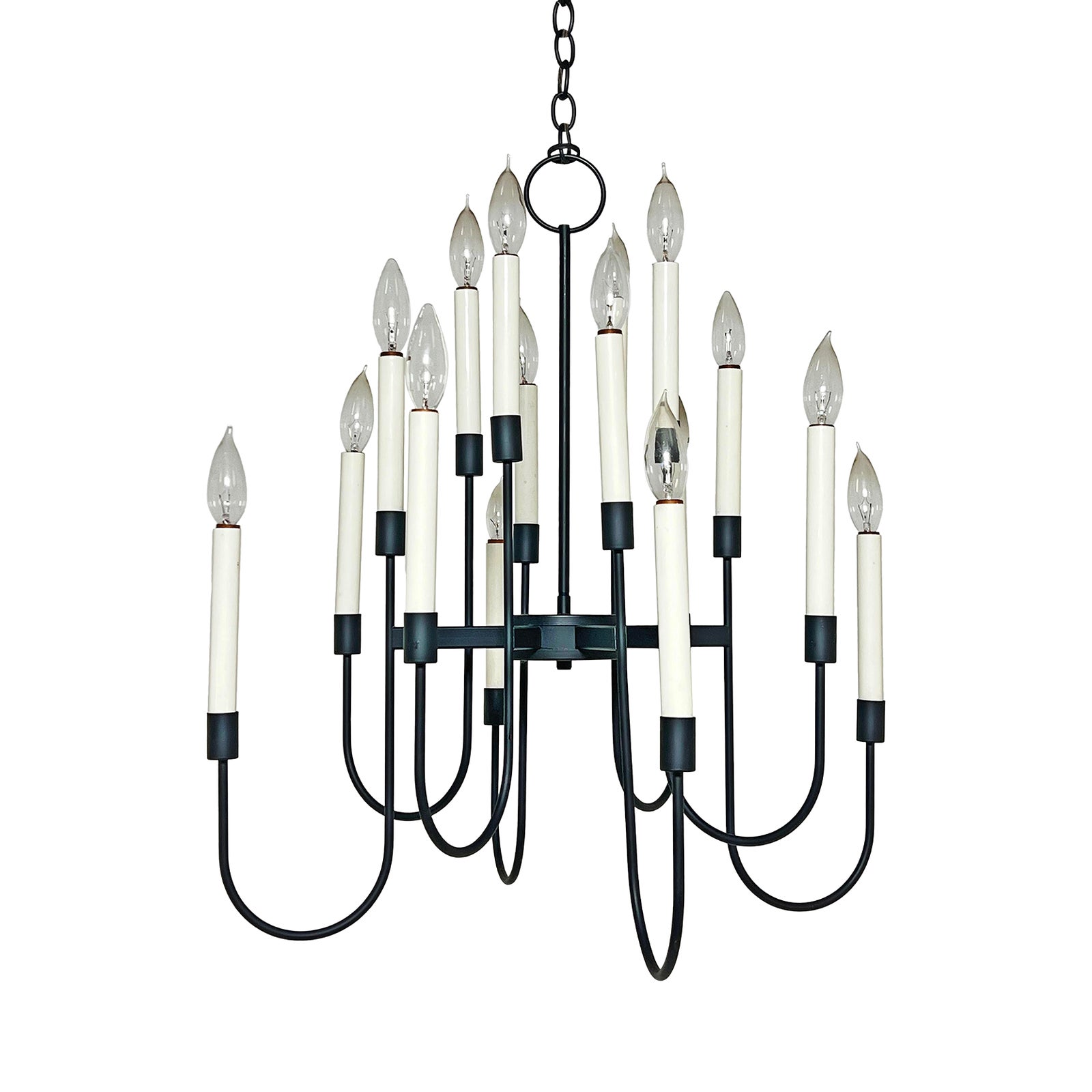 C. 1960s Mid-Century Lightolier Sixteen Bulb Chandelier | Chairish