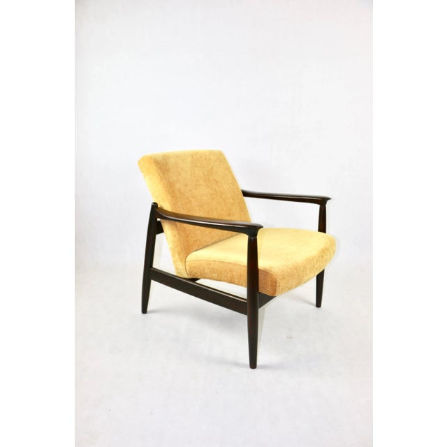 Yellow GFM-64 Armchair attributed to Edmund Homa, 1970s | Chairish