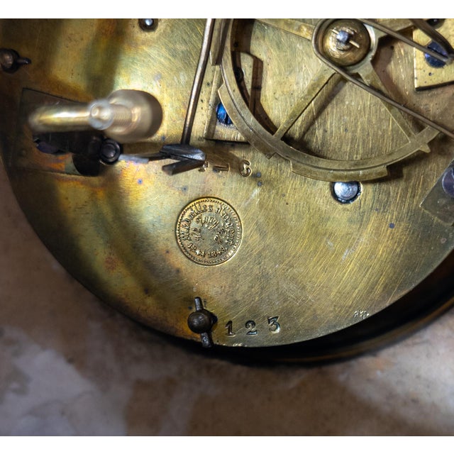 19th Century French Marble Cased Mantle Clock With Japy Freres Movement ...