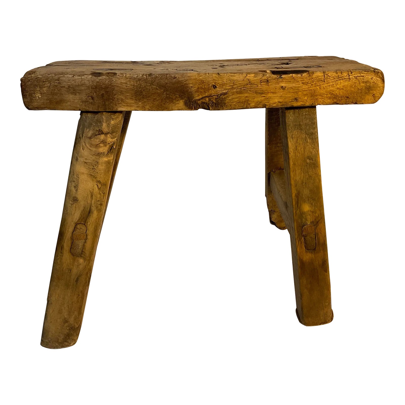 Early 20th Century Primitive Wooden American Mortise and Tendon Jointed ...