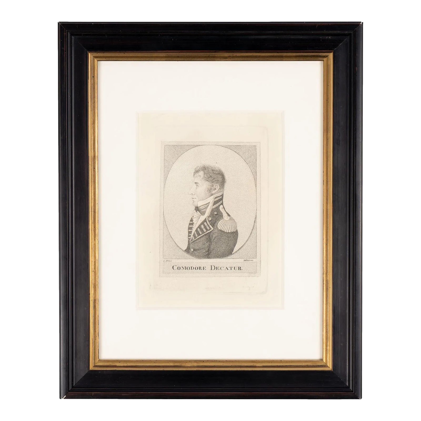 Portrait of Commodore Decatur by Milo Osborn, 1820 | Chairish