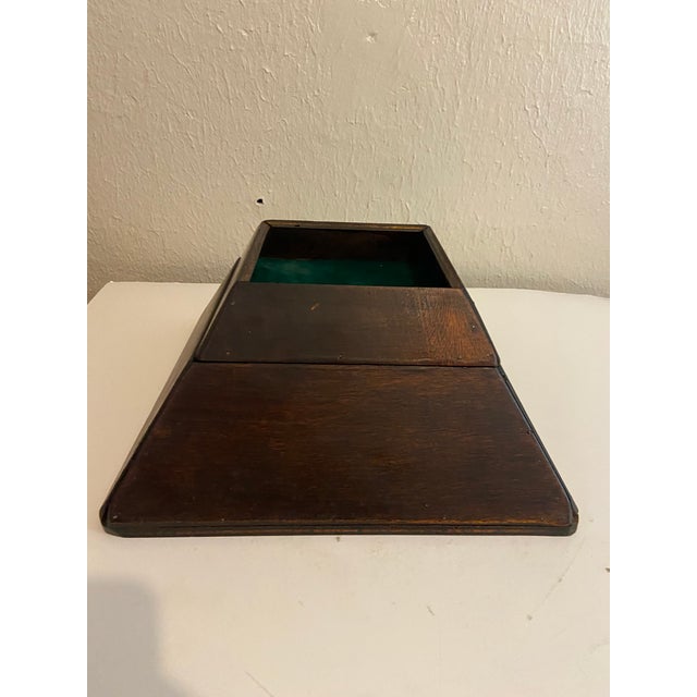 1950’s Wooden Pyramid Three Tiered Box With Velvet-Lined Drawers ...