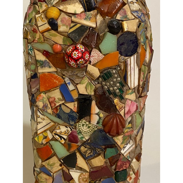 1930s Folk Art Mosaic Memory Bottle | Chairish