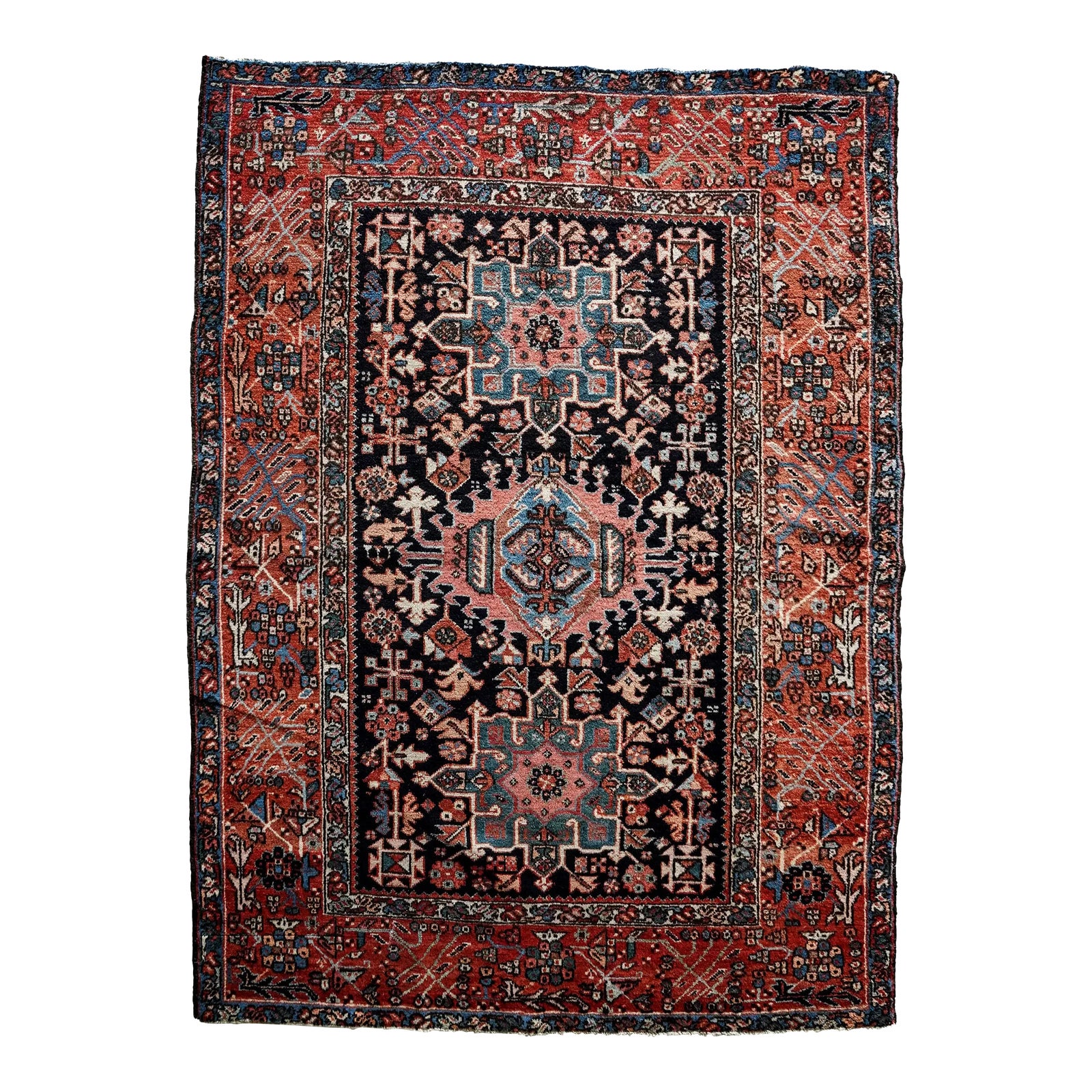 Antique Karaca Scatter Rug | Chairish