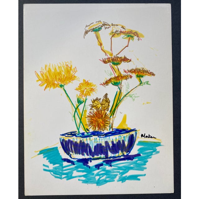 1966 Alexandra Merker Flower in Hackensack Still Life | Chairish