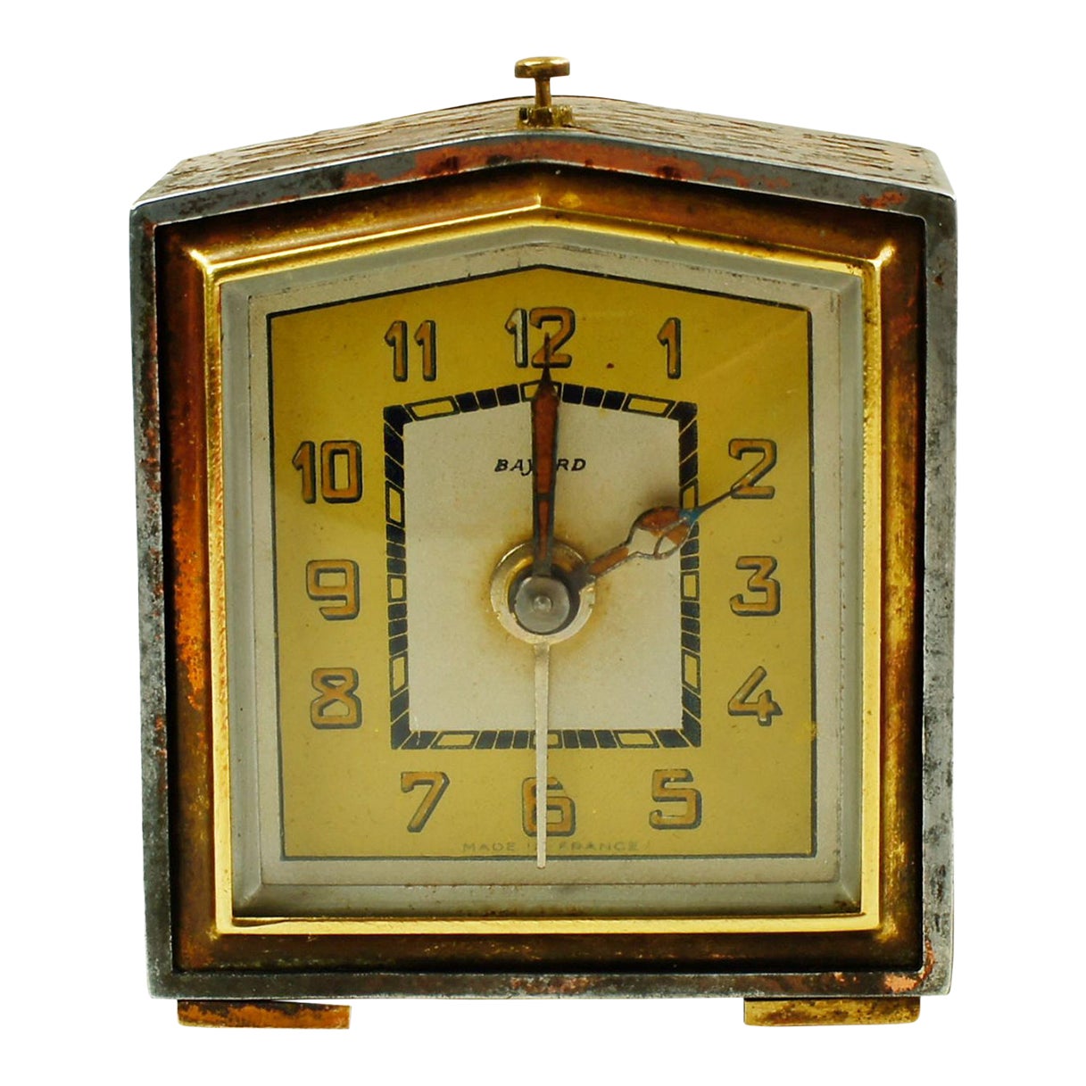 1948 Mechanical Old French Vintage Wind-Up Alarm Clock by Bayard | Chairish