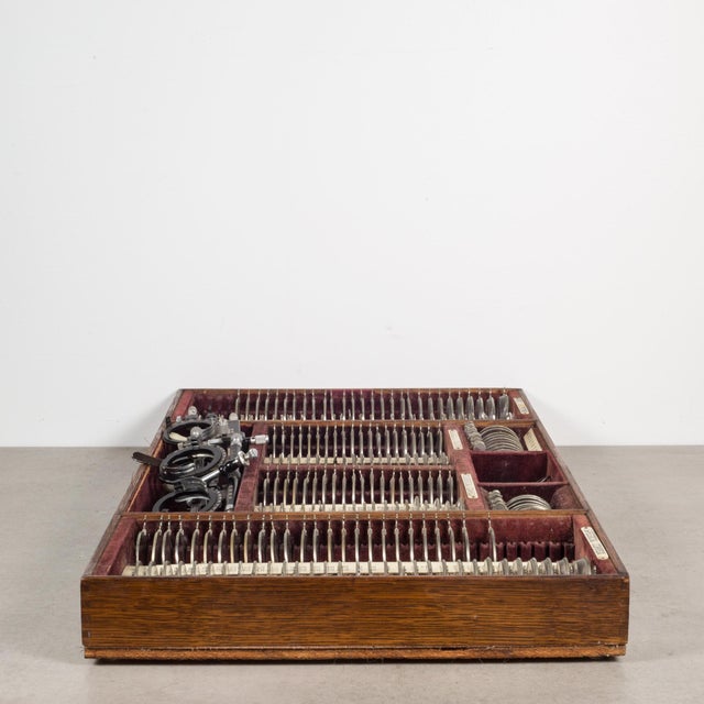 19th C. Optometrist Eye Testing Kit C.1890 | Chairish