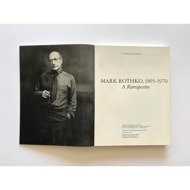 " Mark Rothko 1903 - 1790 : A Retrospective " Vintage 1982 1st Edition ...