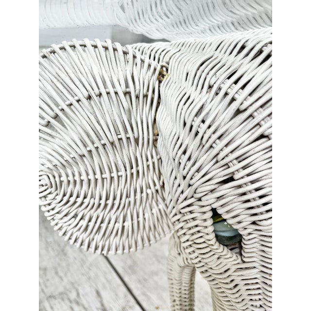 Vintage Wicker Elephant Coffee Table | Chairish