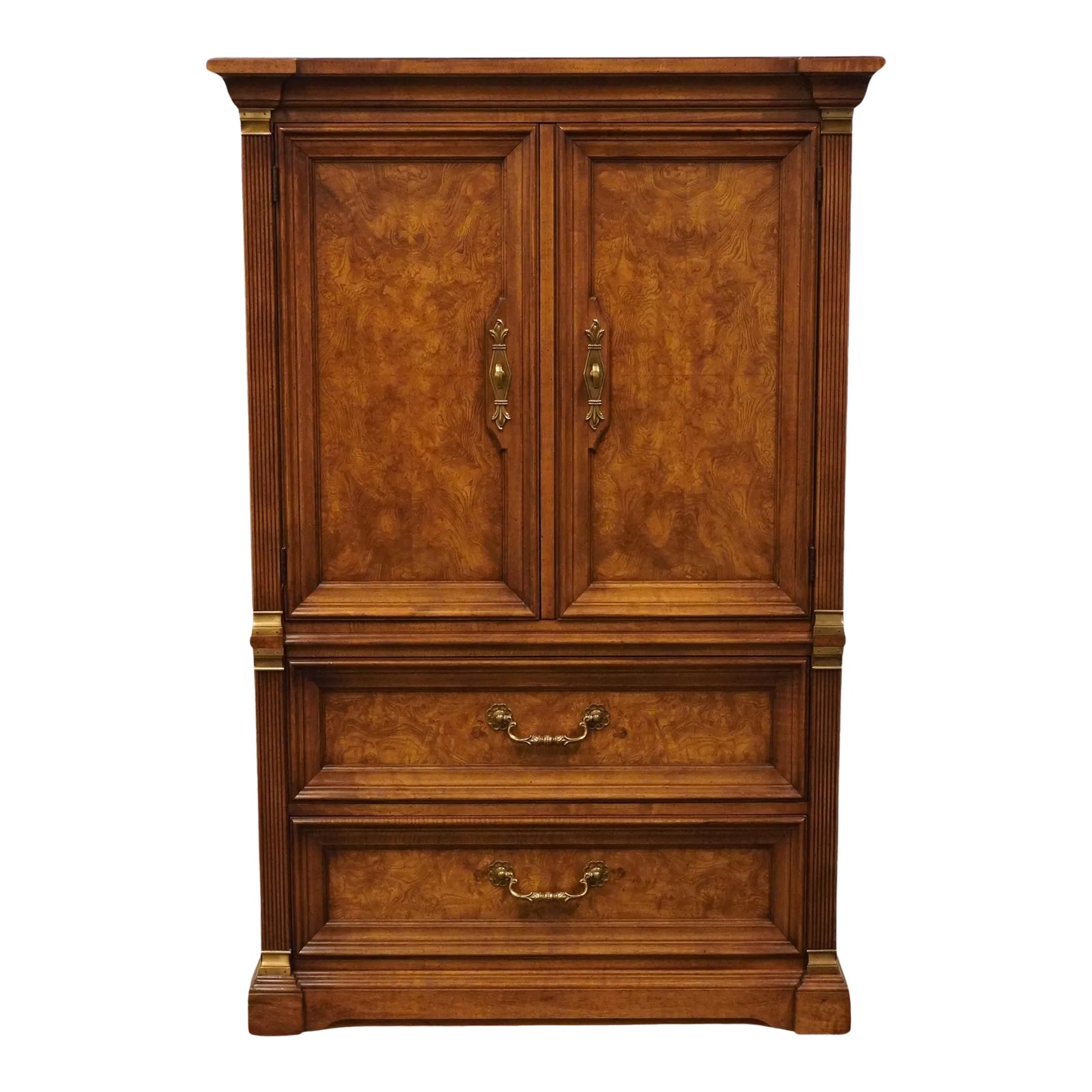 White of Mebane Corinthian Collection Grecian European Burled Walnut 40 ...