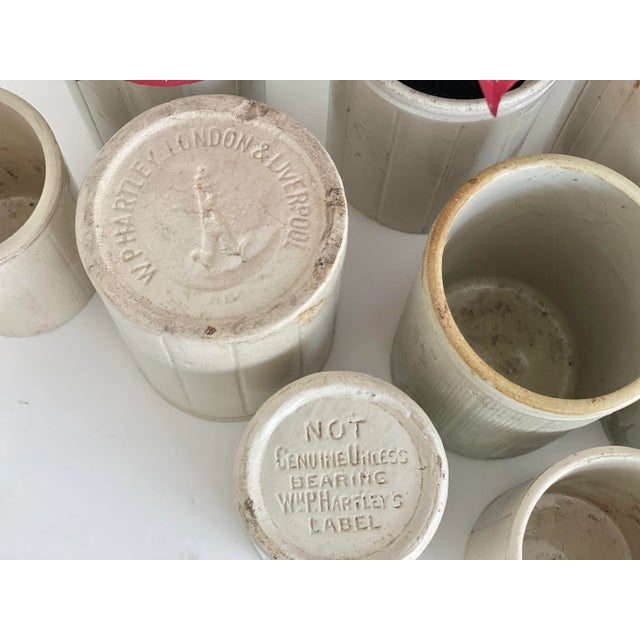 Antique English Marmalade Stoneware Jars | Chairish