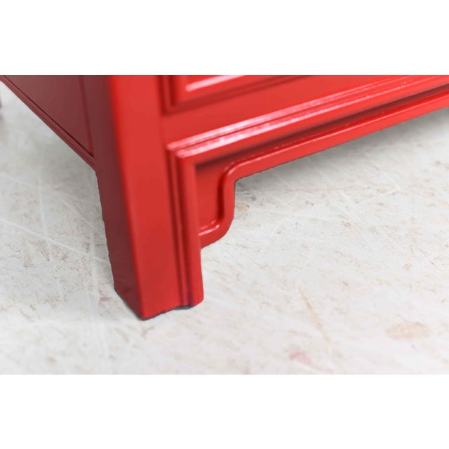 Mid Century Chinoiserie Table Nightstand by Red Lion Table Company in ...