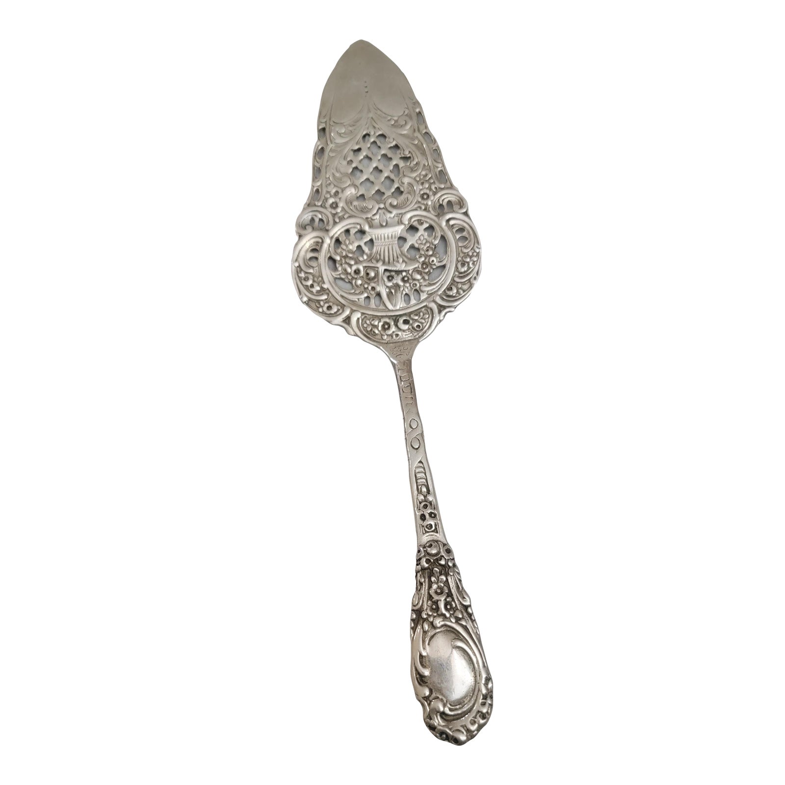 Sterling Silver Decorative Cake Server, Late 19- Early 20th Century ...