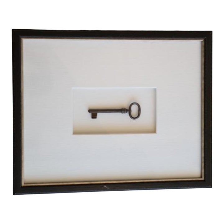 Mid 20th Century Key Shadow Box (F) | Chairish