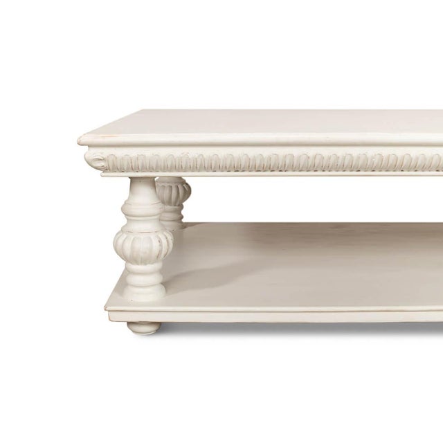 Antique White Cocktail Table | Chairish