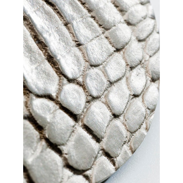 Half-Moon Bronze Cabinetry Handles With Alligator Skin Imprint - a Pair ...