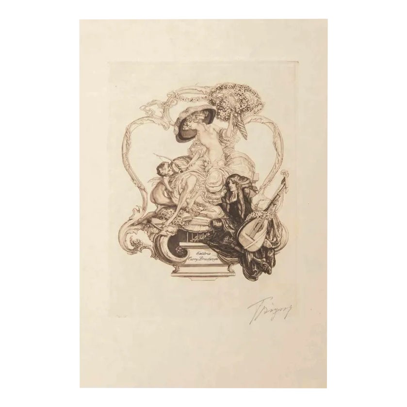 Fraz von Bayros, Bayros portfolio III, 1913, Photographic Paper | Chairish