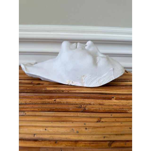 1970’s Plaster Face Wall or Tabletop Sculpture | Chairish