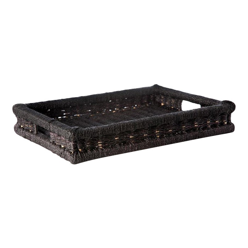 Rectangular Tray Black | Chairish