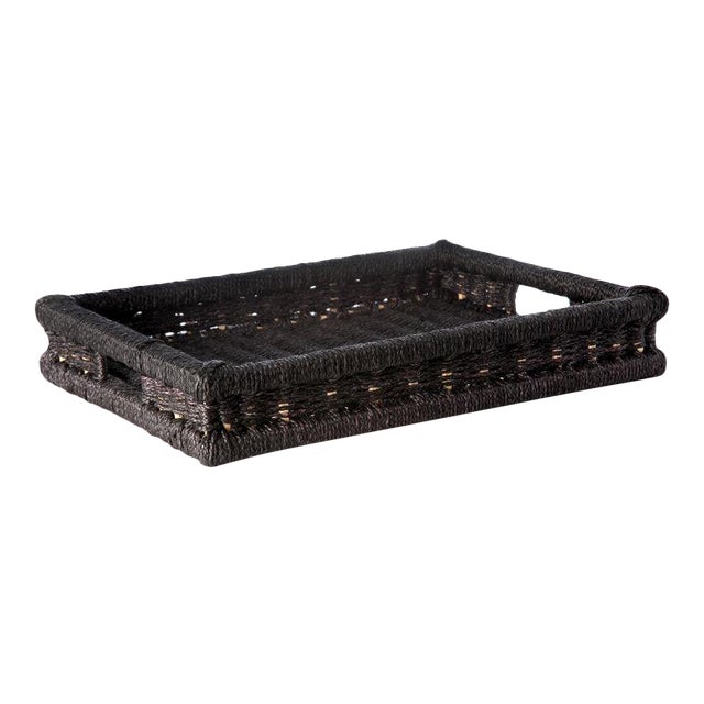 Rectangular Tray Black | Chairish