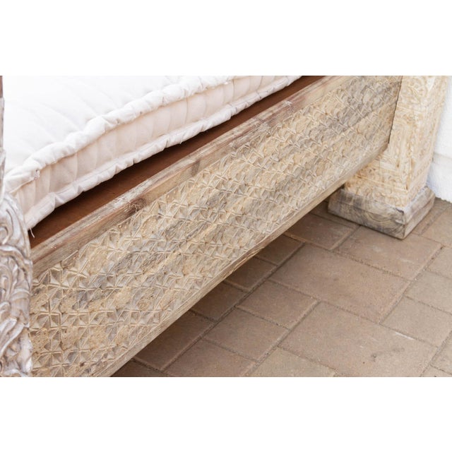 Indian Palace Antique Column Poster Bed | Chairish