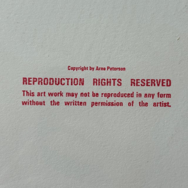 1960s Signed Horoscope Print by Arne Peterson, Sagittarius | Chairish