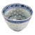 Chinese Blue & White Cup Rice Grain Pattern | Chairish