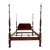Vintage Solid Cherry Queen Size Kincaid Four Poster Rice Bed | Chairish