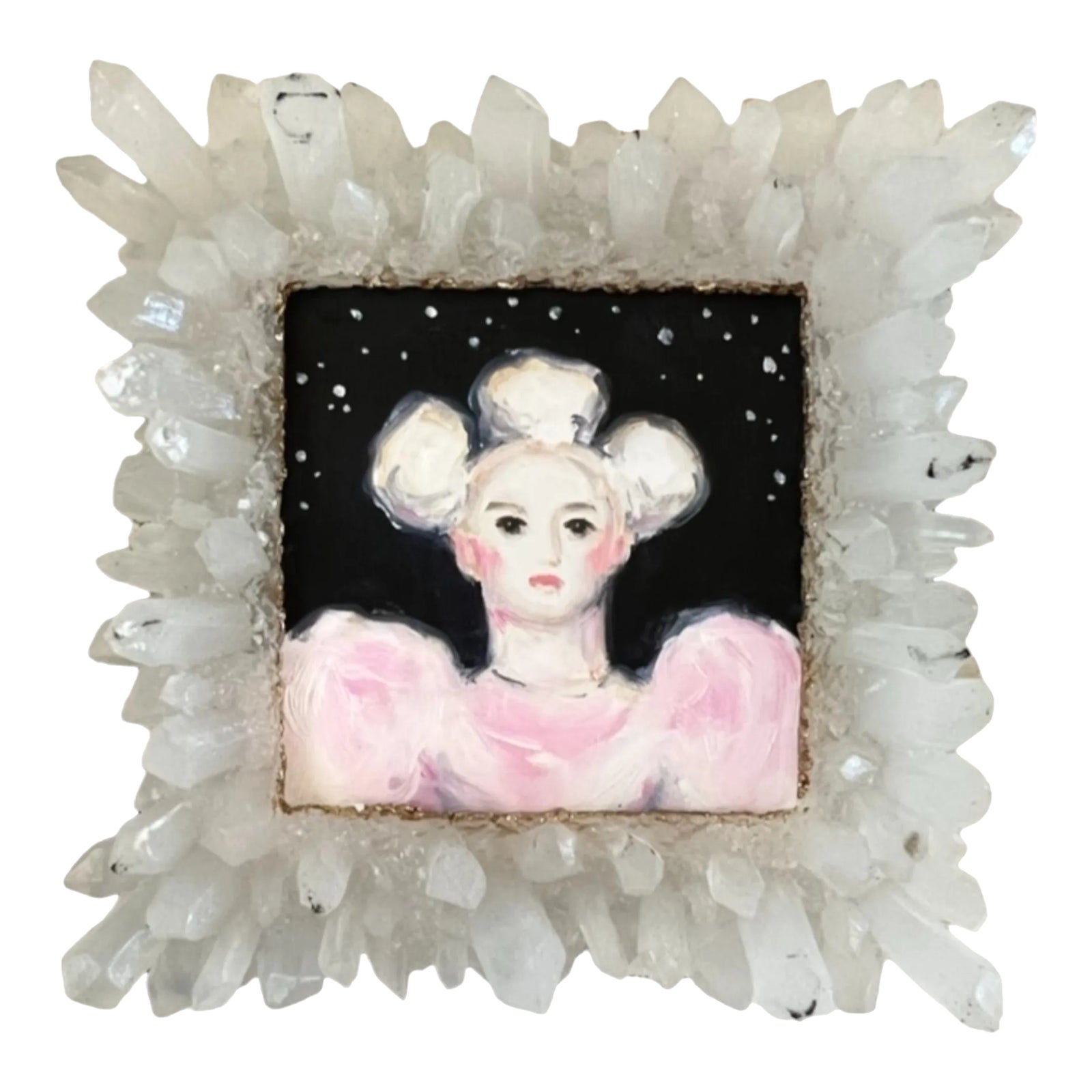 Storybook Portrait of a Lady Under the Stars | Chairish