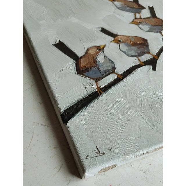 Wren Birds Still Life Oil Painting | Chairish