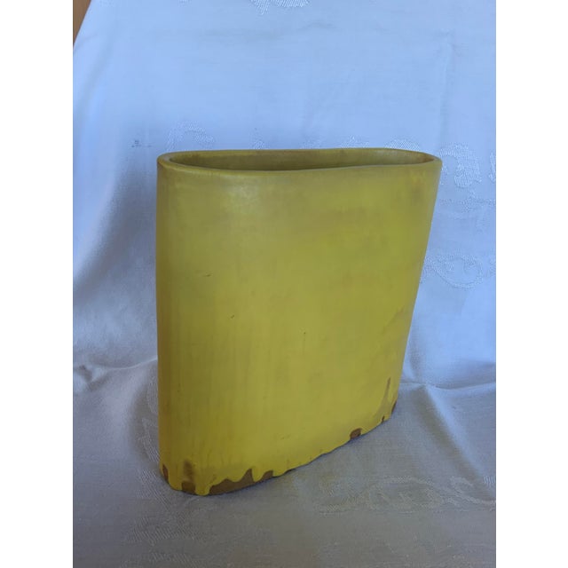 1960s Gertrud and Otto Natzler Raku Pottery Vase and Dish Set- 2 Pieces ...