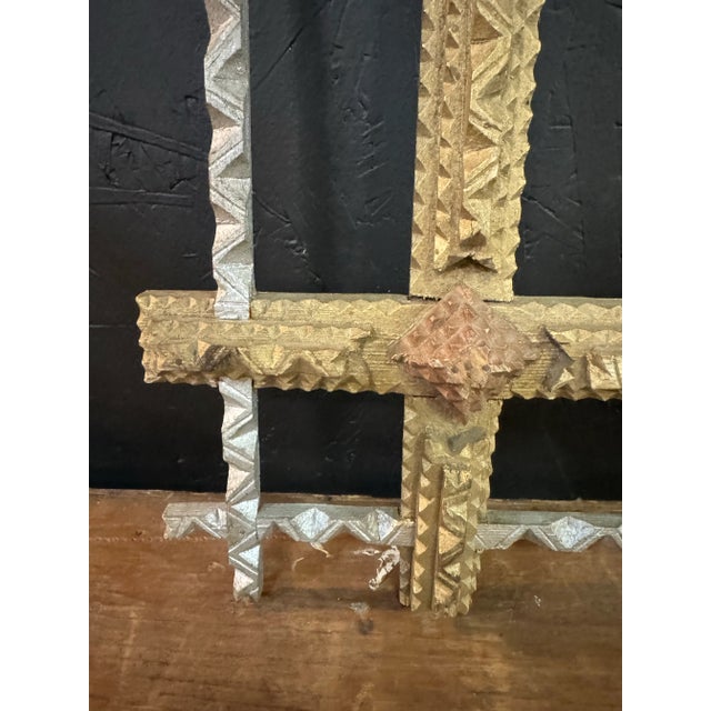 1920’s Tramp Art Picture Frame | Chairish