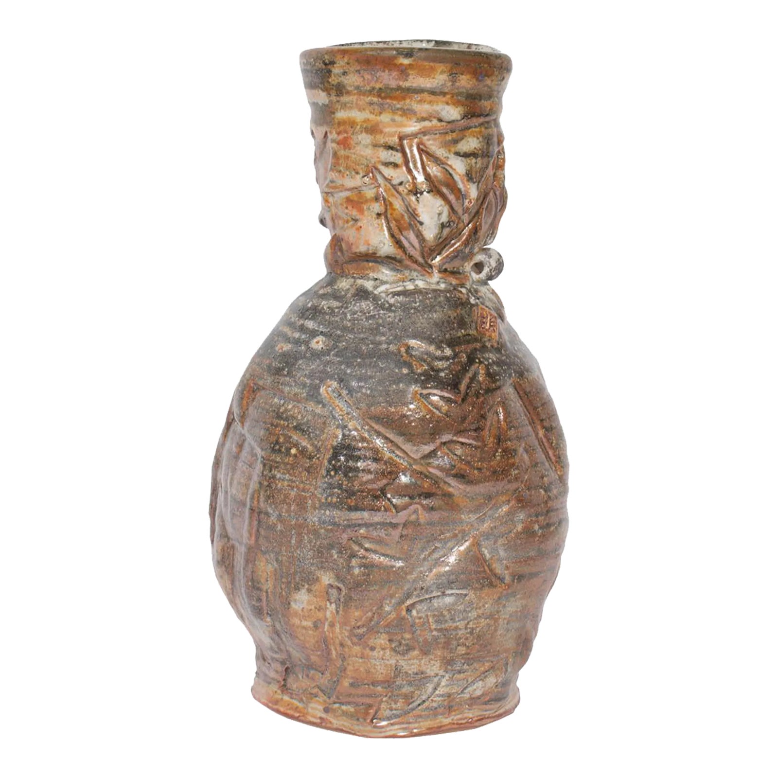 Studio Pottery Vase Signed by Barry Unitas Barnes | Chairish