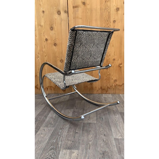 1970s Mid Century Modern Mies Van Der Rohe Style Fasem Bauhaus Chrome ...