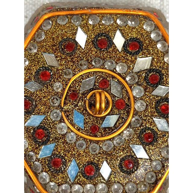 Small Decorative Hexagon Box | Chairish