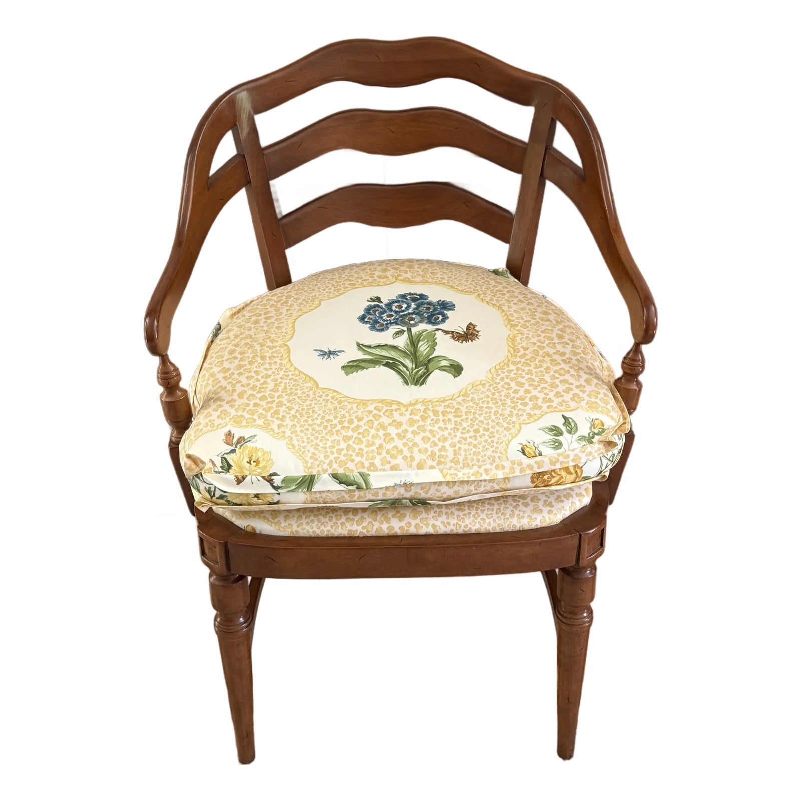 Pearson Wood Framed Chair | Chairish