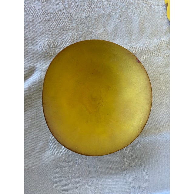 1960s Gertrud and Otto Natzler Raku Pottery Vase and Dish Set- 2 Pieces ...