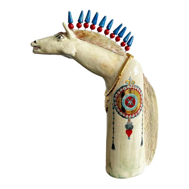 Original Mystical Jeweled Horse Sculpture by Domenico Pinto | Chairish