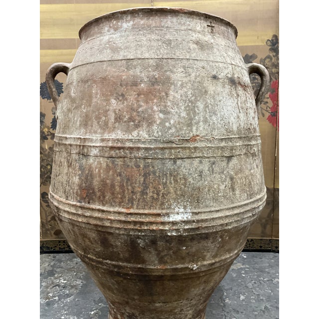 Large Antique Mediterranean Pithari Vessel | Chairish