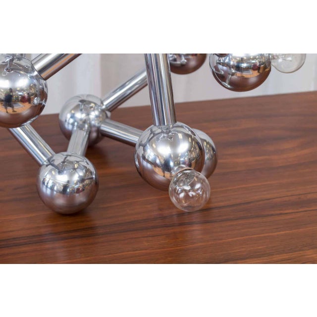 Chrome Eighteen-Light Molecule Lamp by Torino | Chairish