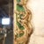 Large Italian Rococo Gilt and Painted Diamond Dust Mirror | Chairish