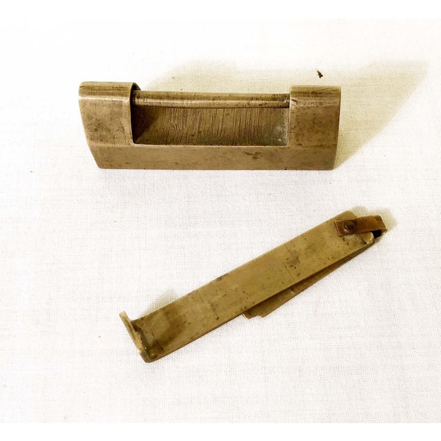 19th Century Antique Chinese Brass Lock | Chairish