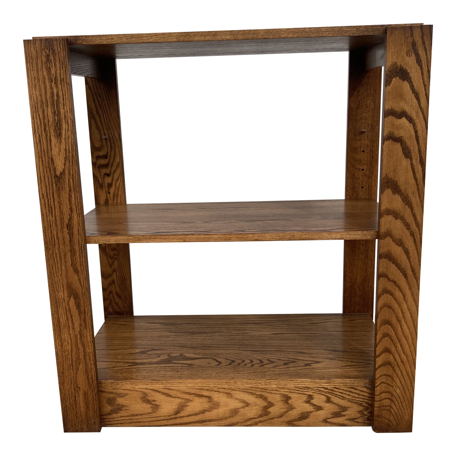 Vintage Oak Accent Table or Shelf | Chairish