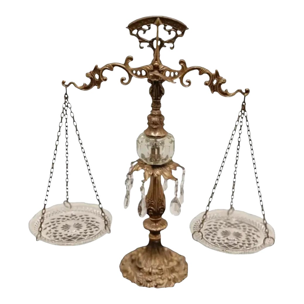 1960s Hollywood Regency Ornate French Style Decorative Balance Scale ...