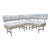 Vintage Modern Retro Corner Dining Banquette in Plaid Fabric | Chairish