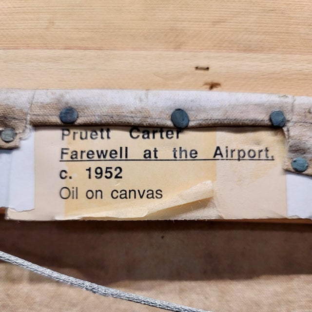 Pruett Alexander Carter -The Wedding Ring at the Airport- 1948 Oil ...