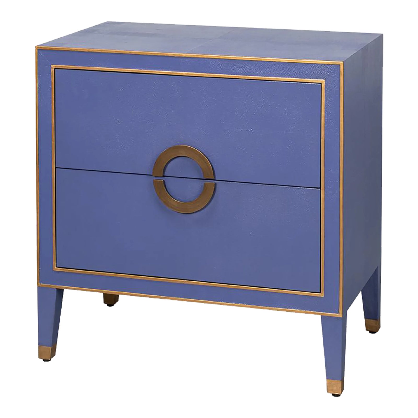 Marlin Blue Nightstand | Chairish