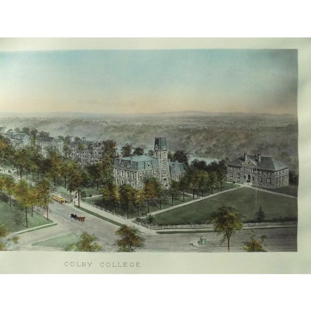 Early 20th Century Antique Colby College Print | Chairish